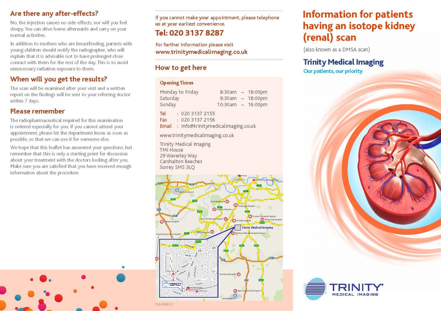 DMSA scan patient information leaflet - Nuclear Medicine Blog